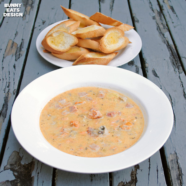 Make A Chowder (Salmon Head and Mussel Chowder) | Bunny Eats Design
