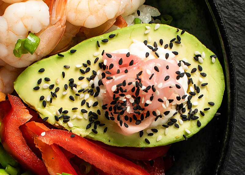 Prawn sushi bowls | Bunny Eats Design